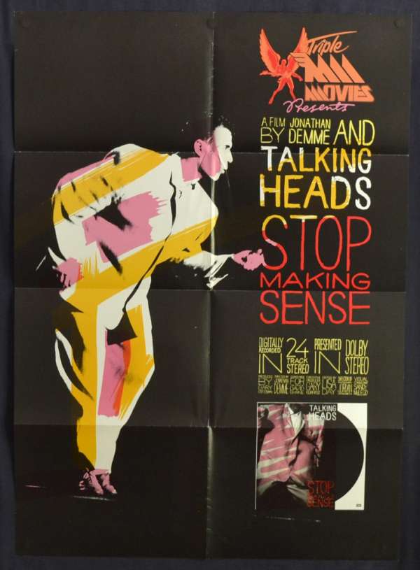 Talking Heads Concert Poster