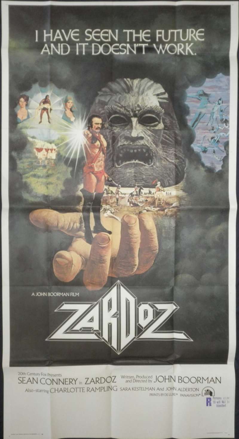 All About Movies - Zardoz 1974 Rare 3 sheet movie poster Original Sean ...