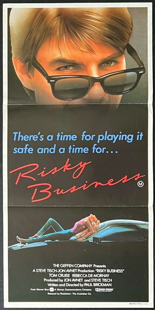 Risky Business Movie Poster Risky Business” Original British Quad
