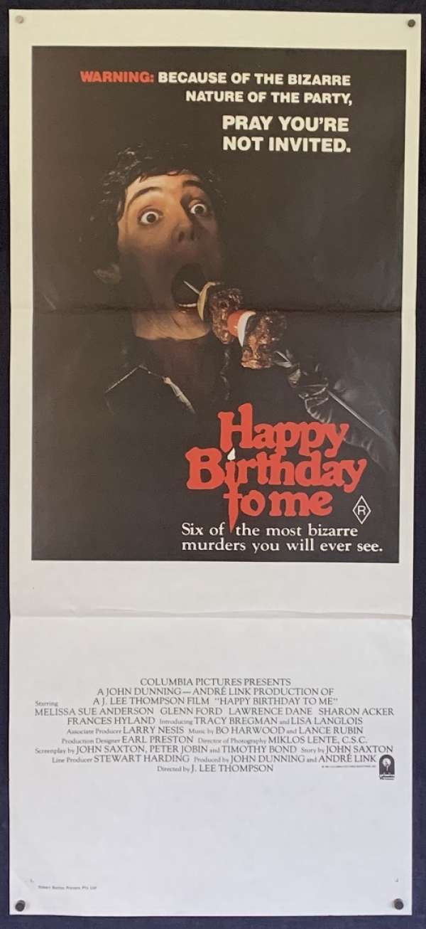 Happy Birthday To Me Movie Poster