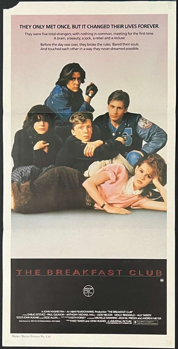 Breakfast Club Poster Original Breakfast Club Poster