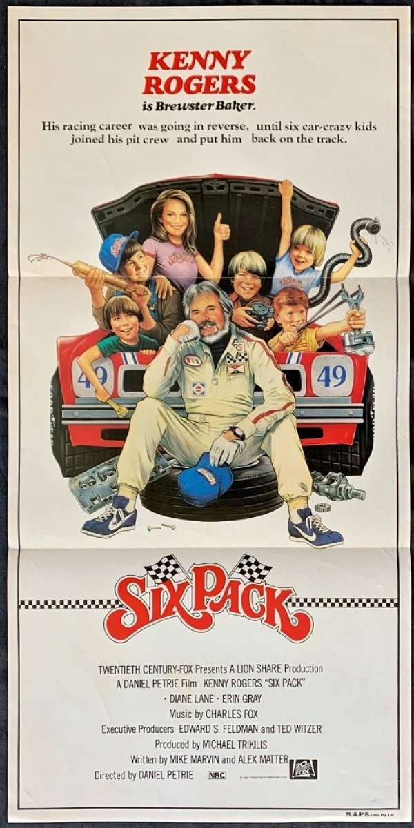 Diane Lane Six Pack Six Pack (1982) Original Half Sheet Movie Poster